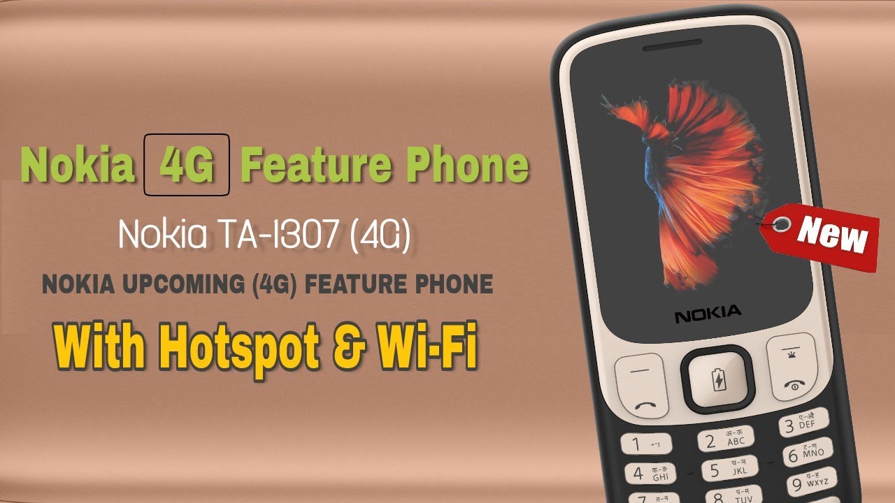 Nokia upcoming 4G feature phone 2020🔥Nokia TA 1307 4G|Nokia launching ...