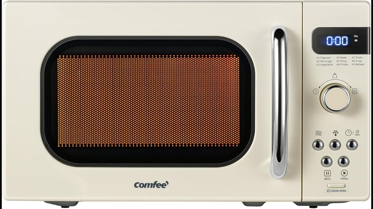 COMFEE' Retro Mini Microwave Review - Pros & Cons - COMFEE' Retro Microwave - YouTube