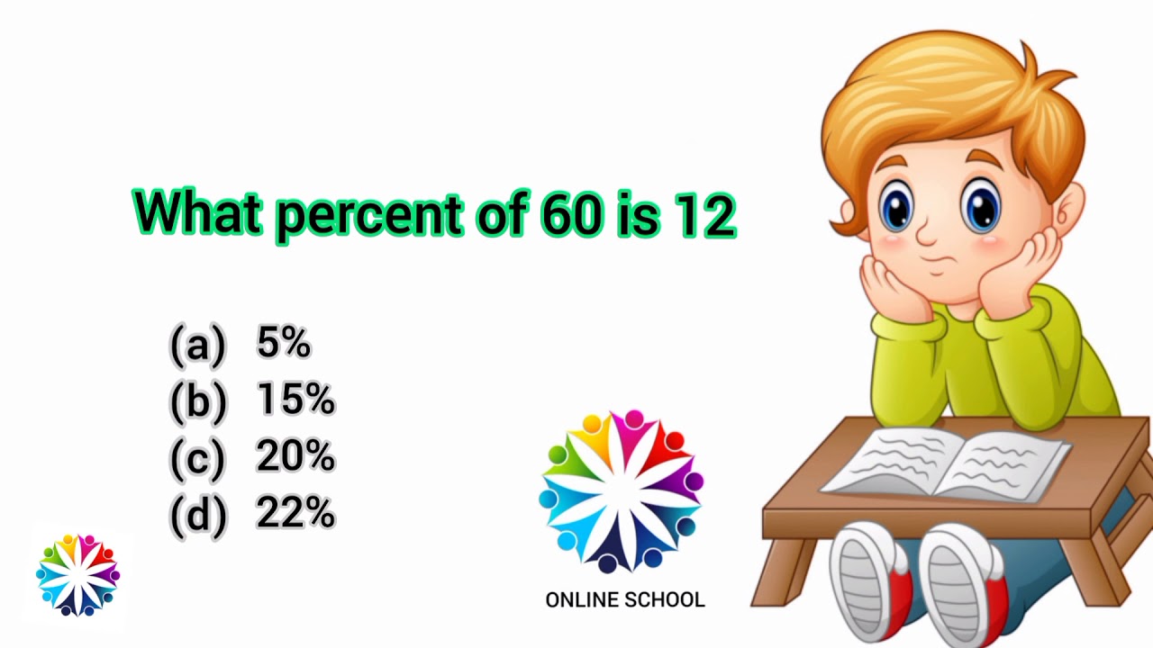 Only For Genius What Percent Of 60 Is 12 YouTube Only For Genius What Percent Of 60 Is 12 YouTube