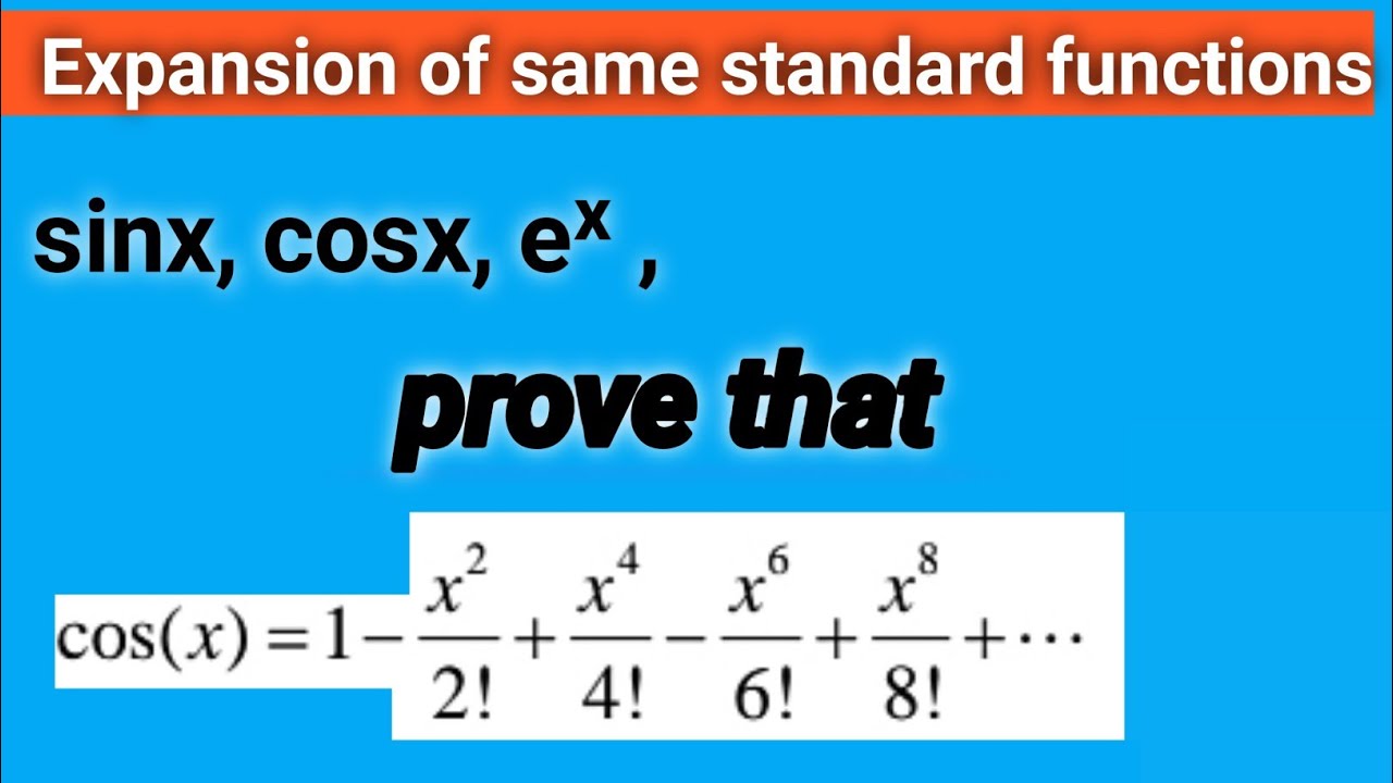 expansion of the some standard function - YouTube