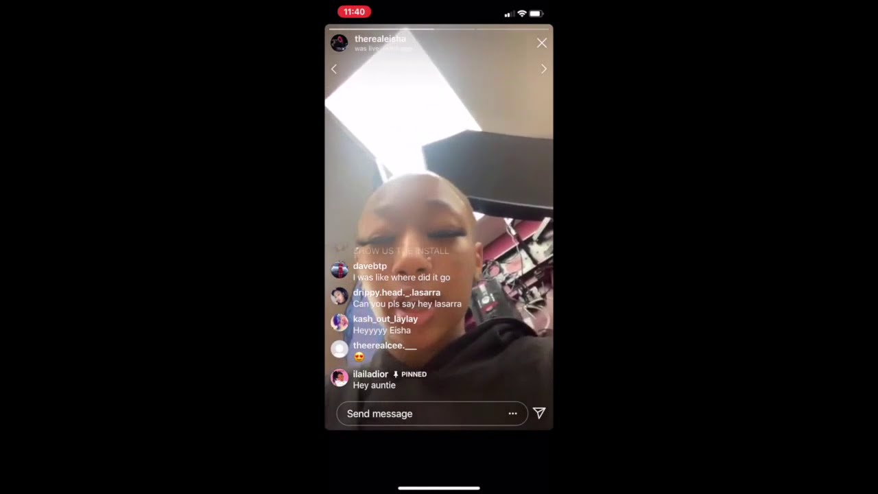 TheRealEisha On Instagram Live 8/9/19 - YouTube