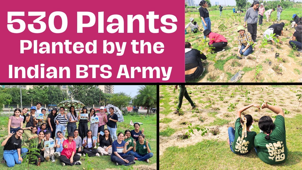 Indian BTS Army Planted 530 Plants || Happy Birthday Kim Namjoon ...