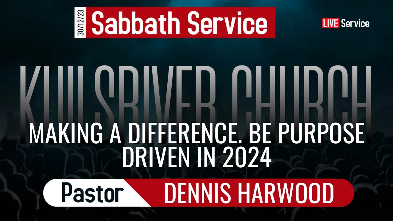 Make a Difference. Be Purpose Driven In 2024 - YouTube