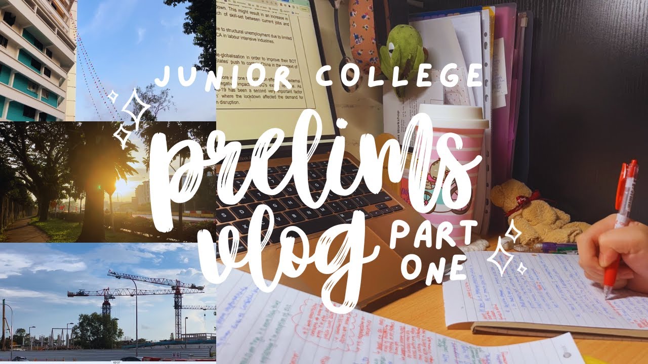 singapore jc prelim exam vlog part 1: productive, study motivation, D-9 ...