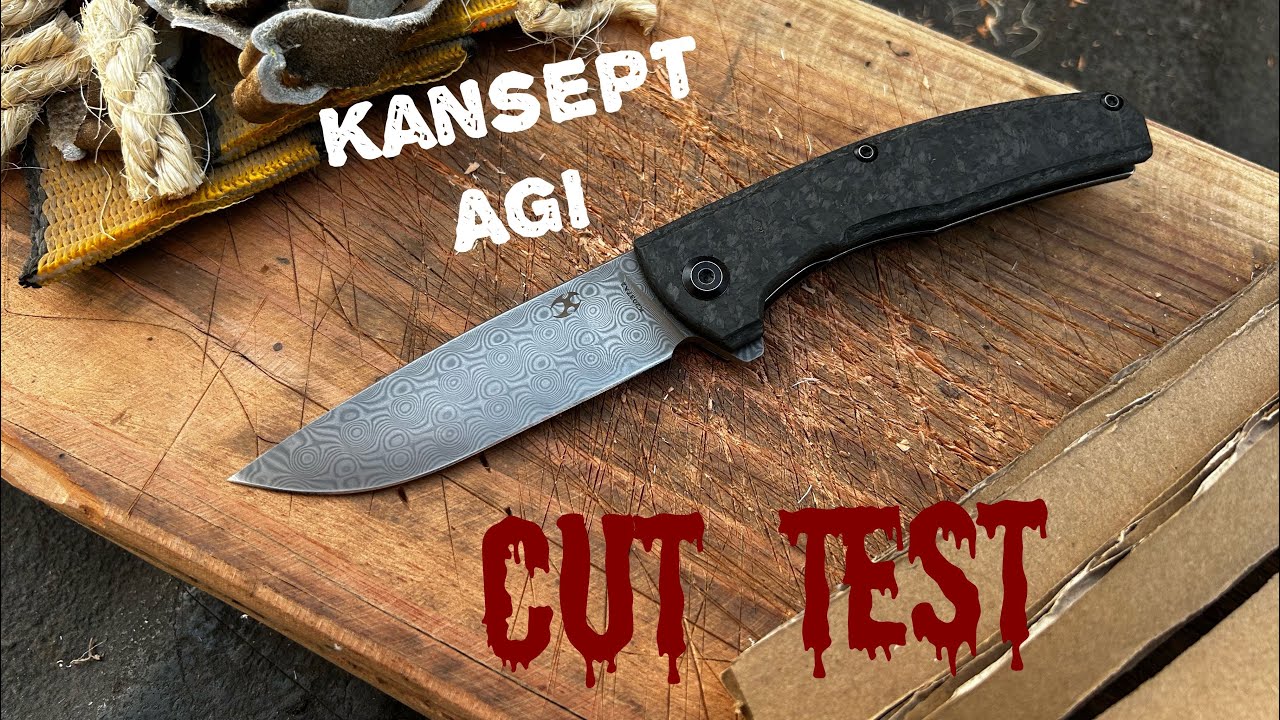 Cut Test: Kansept AGI with Damascus! - YouTube