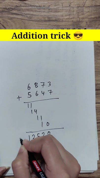 Addition trick 😎 #addition #additiontricks #mathtricks #maths #kidseducationwithfun - YouTube