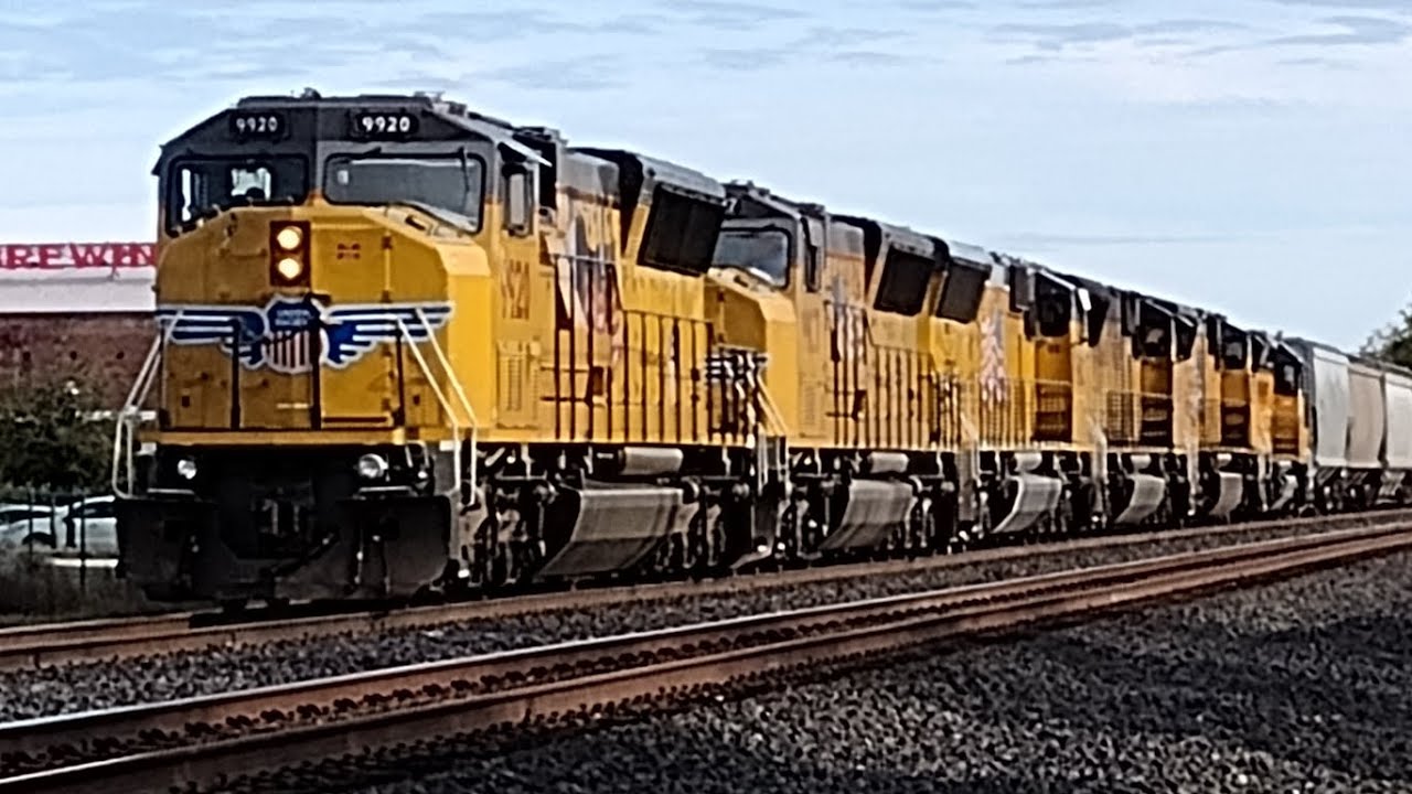 UP LRS59-21 sitting at Elk Grove with UP 9920 leading on 3-21-2025 ...