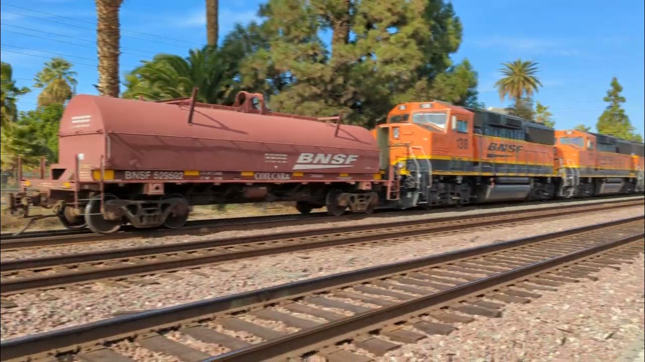 Local BNSF 121 with Coil Car - YouTube