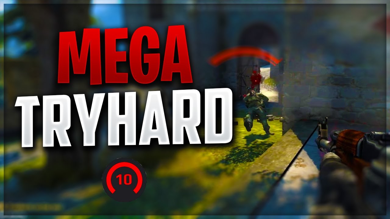 MEGA TRYHARD LA GLOBAL ELITE!! LEVEL 10 FACEIT!! - YouTube