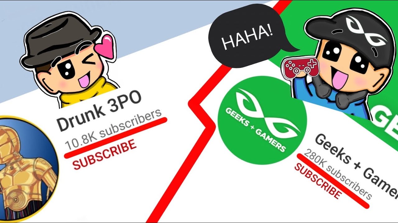 Geeks and Gamers Reminds Drunk3po He only has 10k Subscribers - YouTube