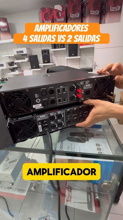AMPLIFICADORES DE 4 OUTPUTS VS 2 OUTPUTS #amplifiers #AMPLIFICADOR # ...