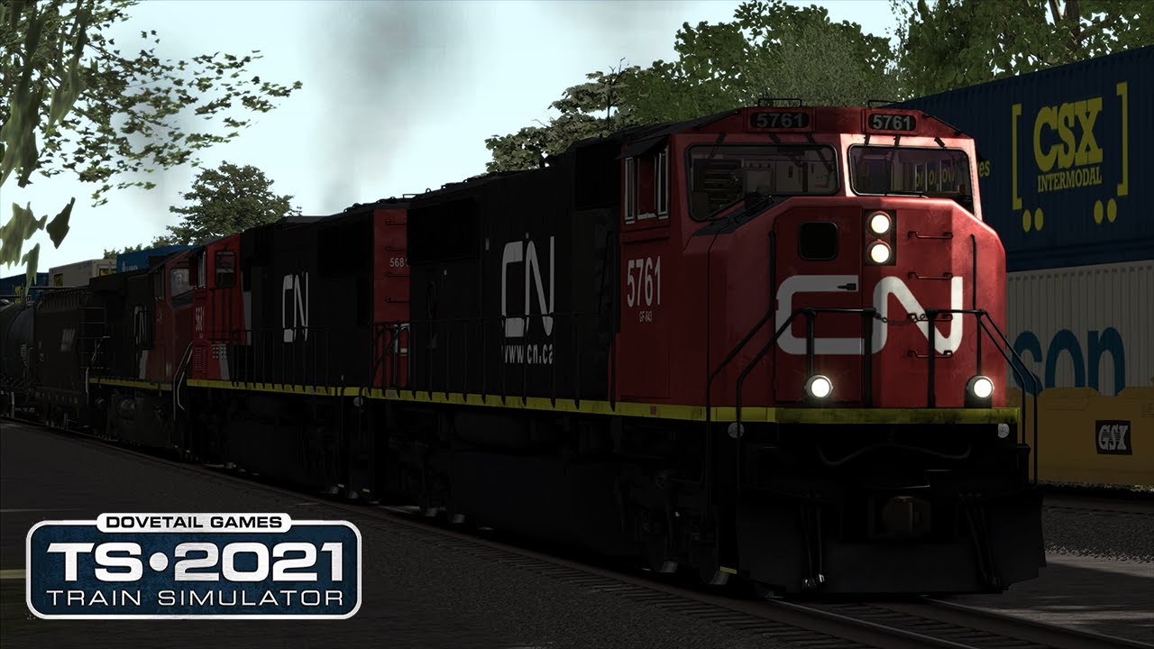 Coming Off The CN - Train Simulator 2021 (BNSF Racetrack) - YouTube