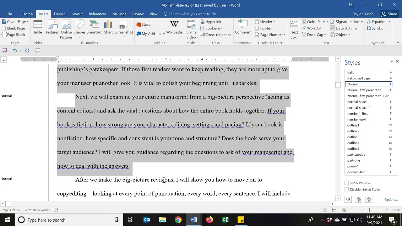 Adding style tags to Microsoft Word doc - YouTube