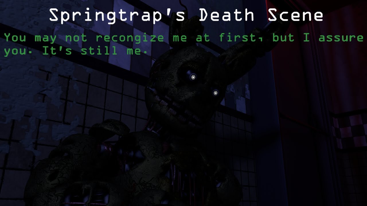 {SFM} Springtrap's death scene (FNAF 3) - YouTube