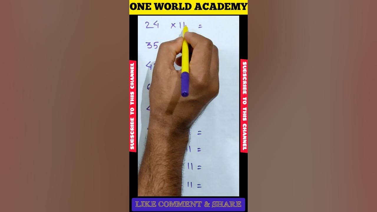 2 Digit Number Multiplied By 11 Short Trick YouTube 2-digit-number-multiplied-by-11-short-trick-youtube