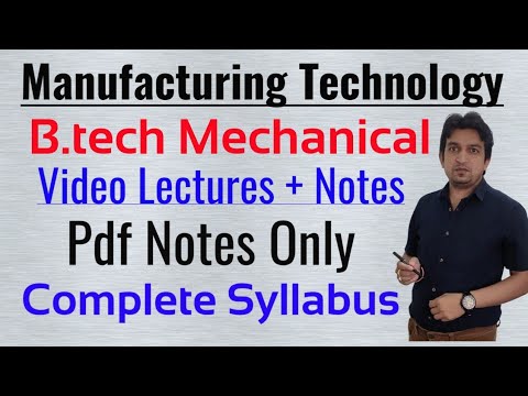 manufacturing technology pdf notes, manufacturing technology 4th ...