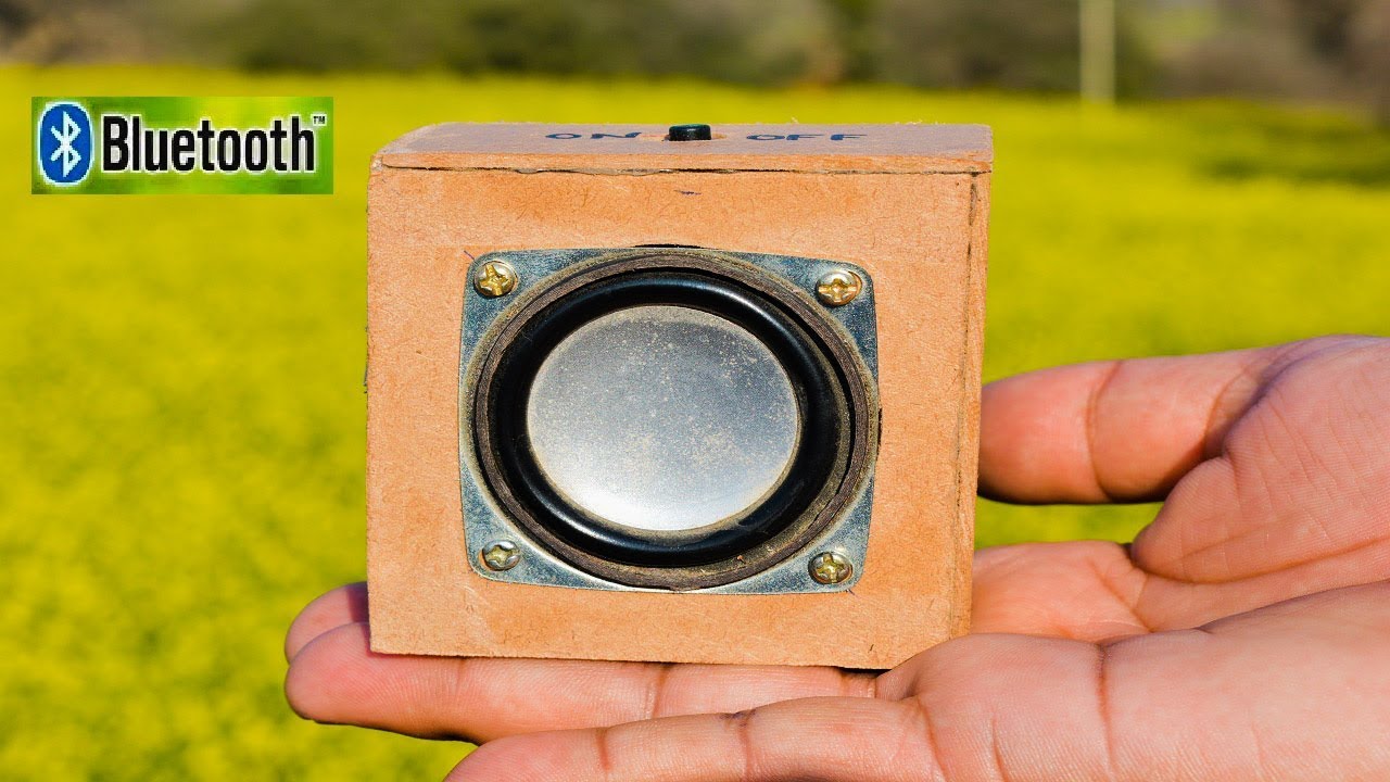 How to Make Mini Bluetooth Speaker at home | Powerful Mini Bluetooth ...