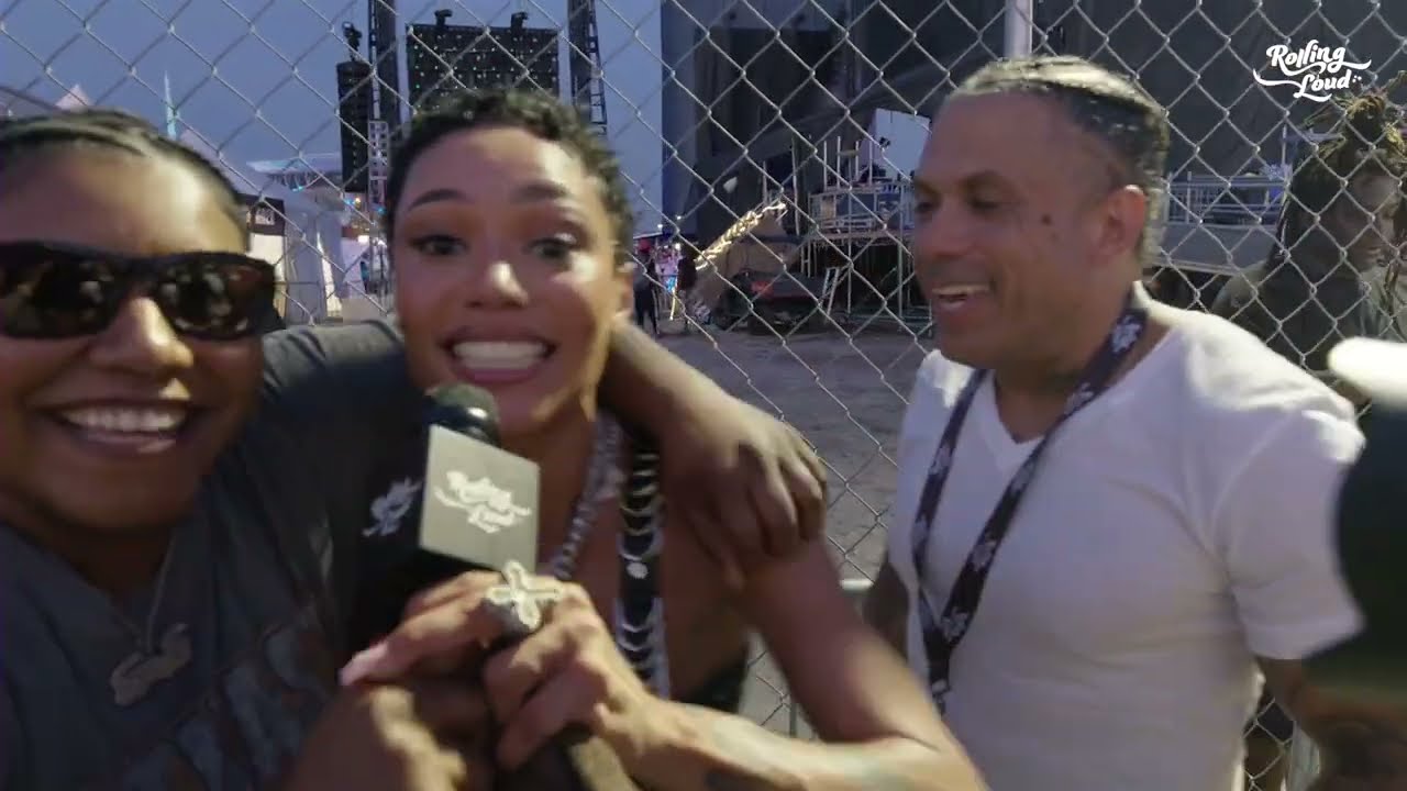 Coi Leray's dad Benzino first time seeing her perform?! @ Rolling Loud ...