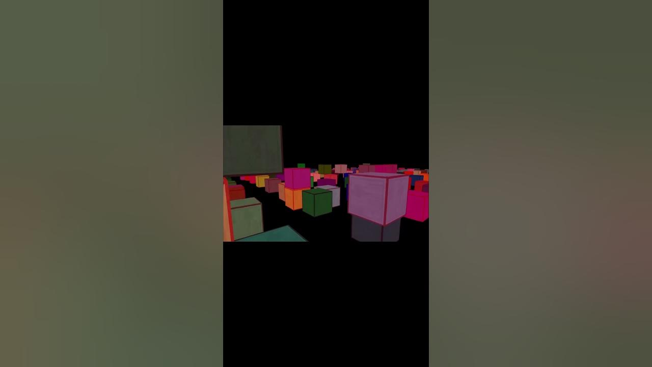 rain of cubes #satisfying #code #opengl - YouTube