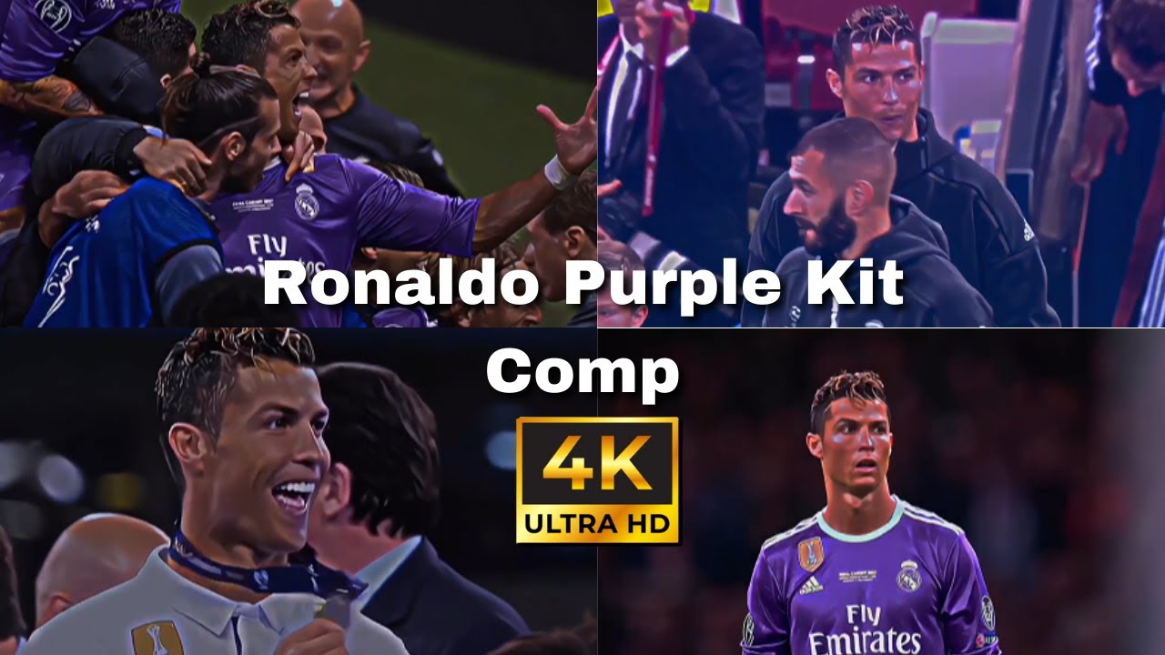 Ronaldo Purple Kit Comp | Upscaled + 4K CC | Free Clips For Edits - YouTube