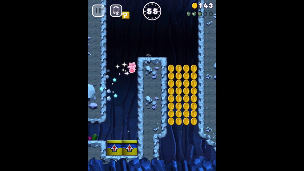 Super Mario Run 1-2 Secret Black Coin Locations - YouTube