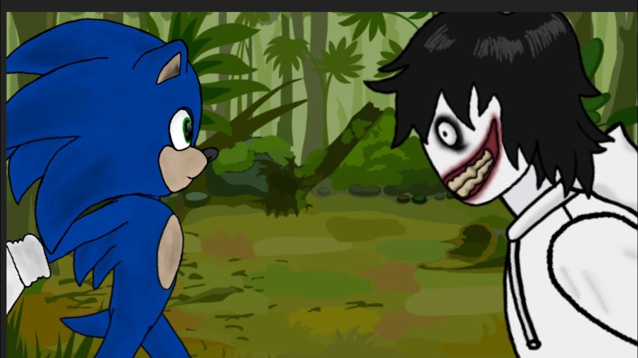sonic vs Jeff the killer animations Drawing cartoon #sonic #songs #jeff ...