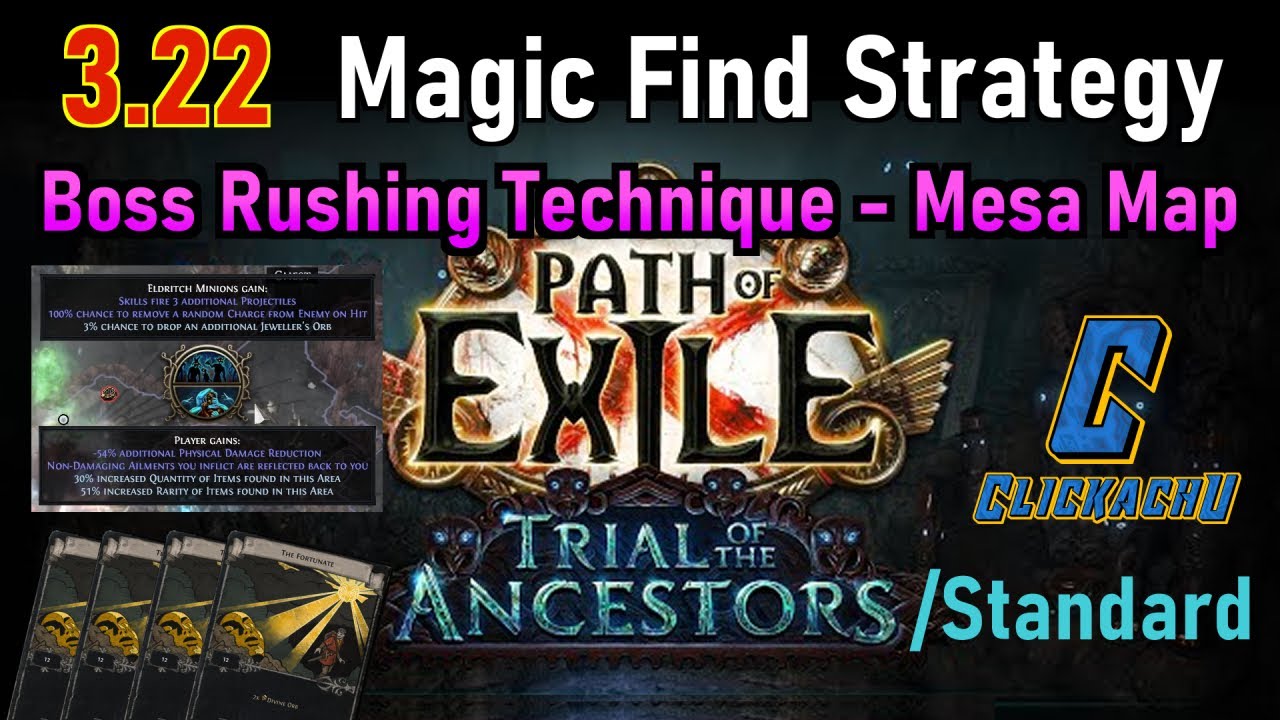 3.22 Magic Find Strategy 💰 Boss Rushing Tech 💰 Mesa Map - Magic Find ...