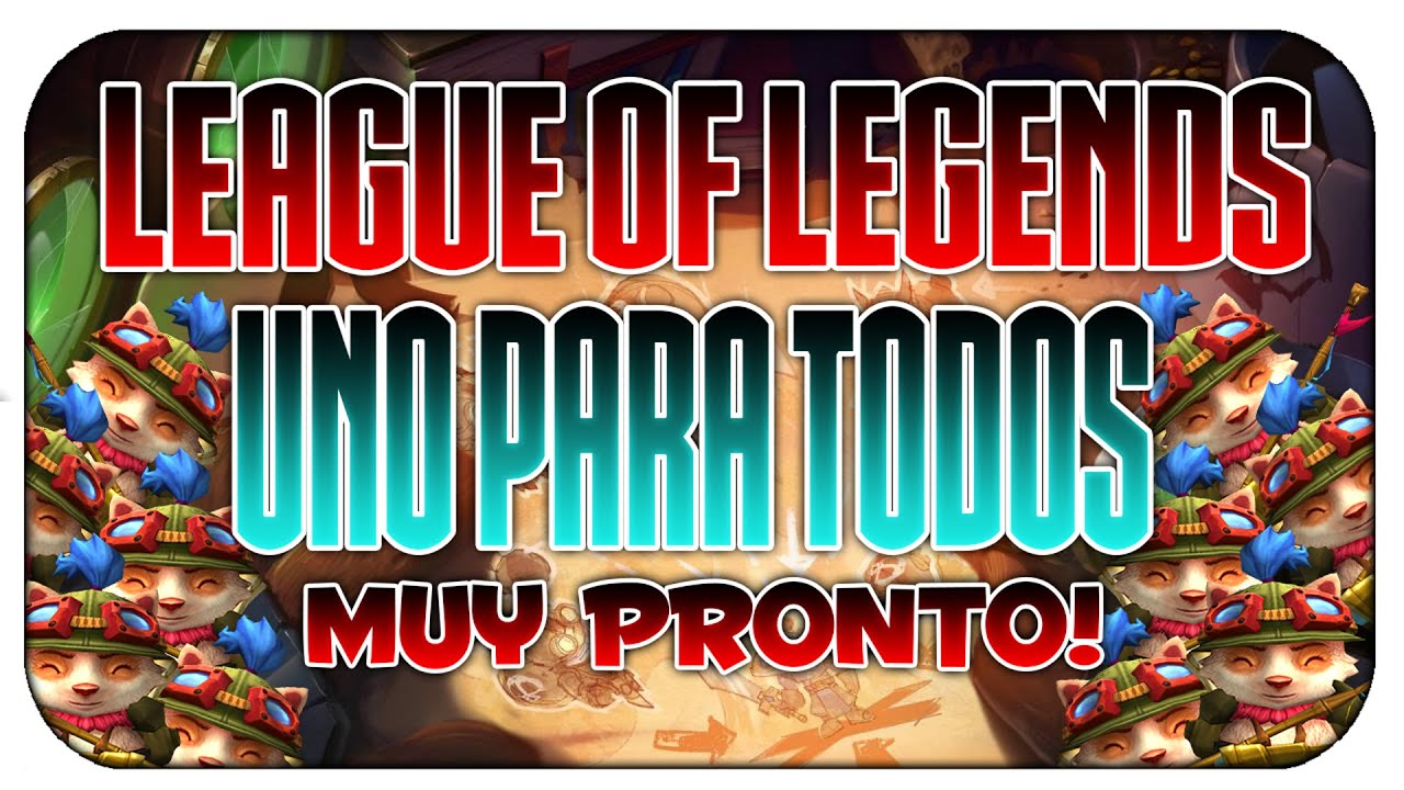 LEAGUE OF LEGENDS - MODO DE JUEGO: UNO PARA TODOS! - YouTube