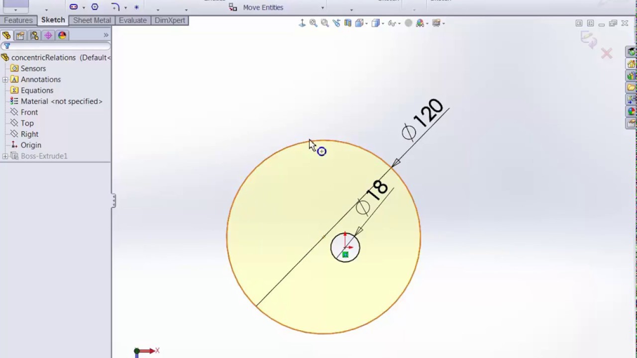 SolidWorks - Sketch Relations: Part I - YouTube