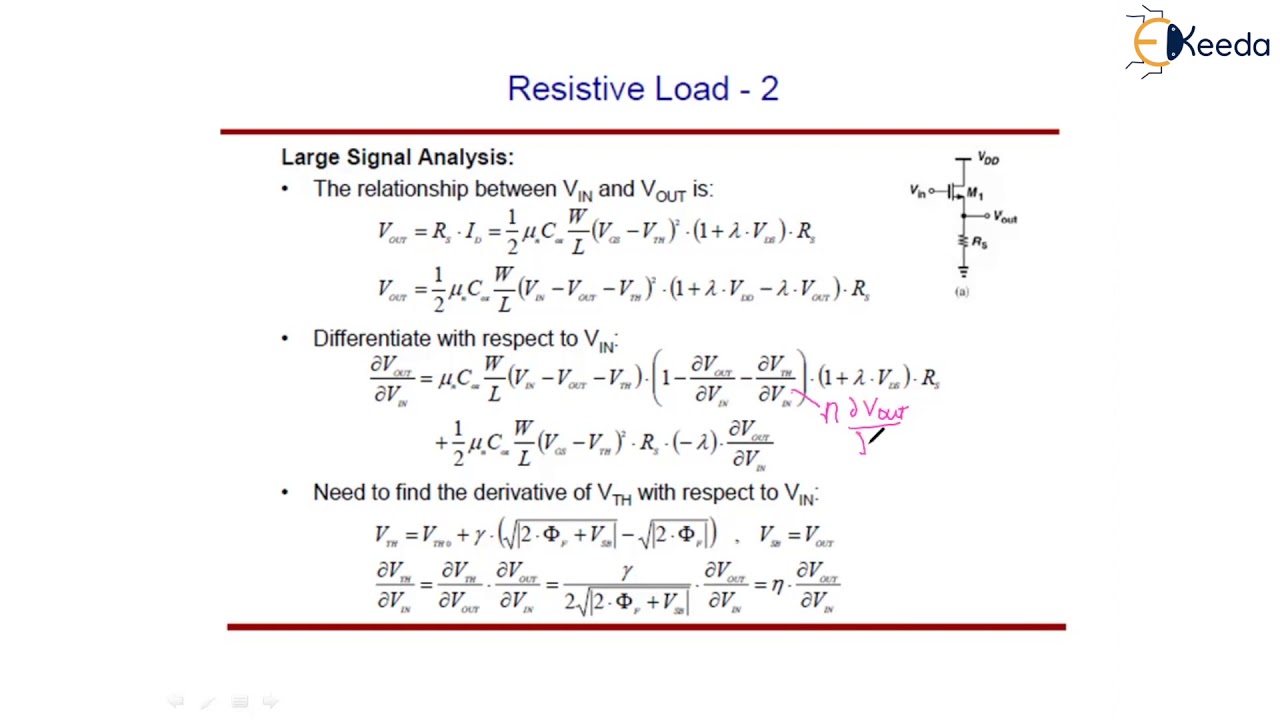 Single Stage Amplifier Source Follower with Resistive Load - YouTube