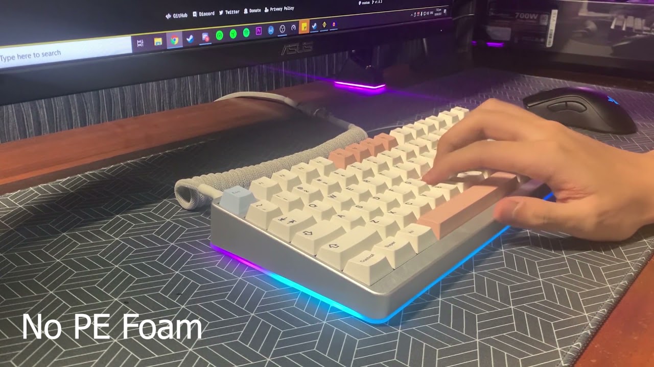 ID80 No PE Foam Mod vs With PE Foam Mod - YouTube
