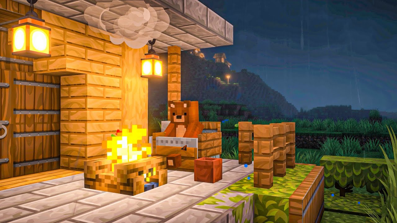 Minecraft: Calm & Relaxing Scenery for Sleep and Studying (with sounds ...