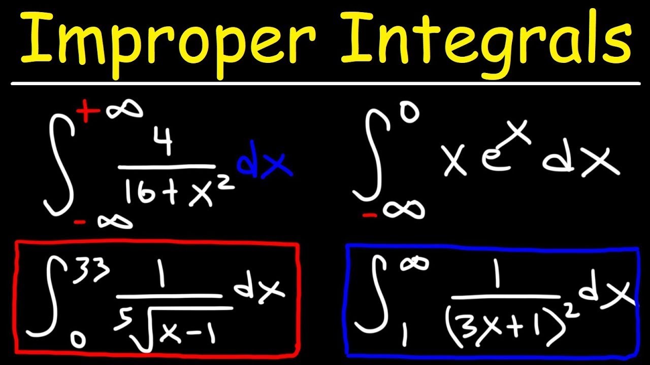Improper Integrals Convergence And Divergence Calculus 2 YouTube Improper Integrals Convergence And Divergence Calculus 2 YouTube