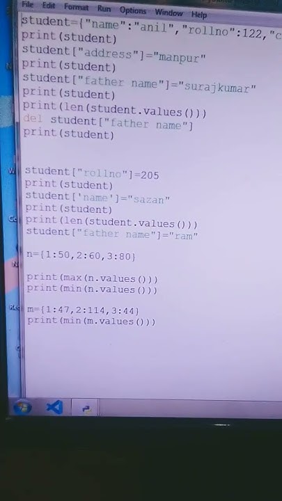 how to update a dictionary in python coding programming - YouTube