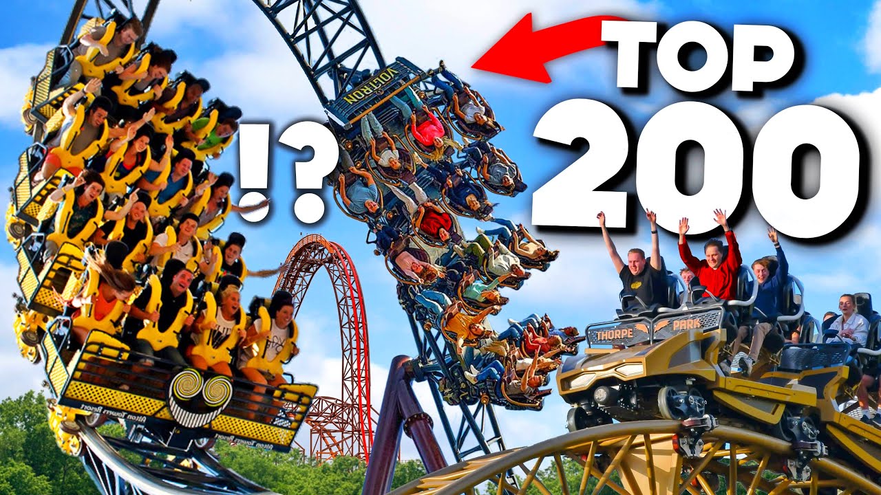 My Top 200 Roller Coasters in the WORLD!! - YouTube