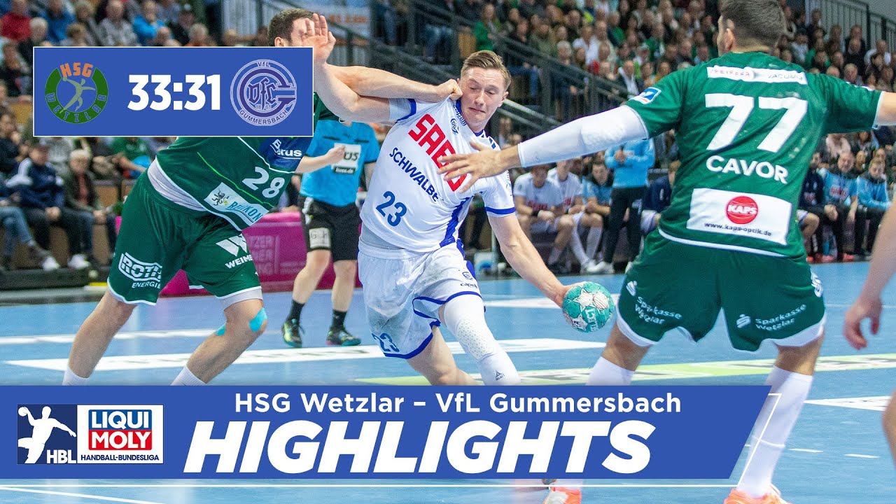 HSG Wetzlar – VfL Gummersbach 33:31 | Handball-Bundesliga Highlights ...