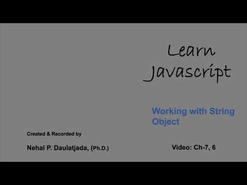 Learn Javascript: Working with String Object - Begins with Vowel/Consonant - YouTube