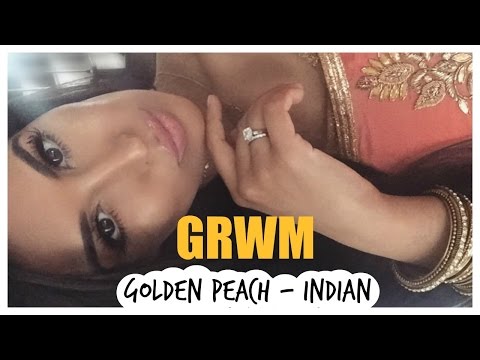 Golden Peach Make Up Tutorial - Indian GRWM