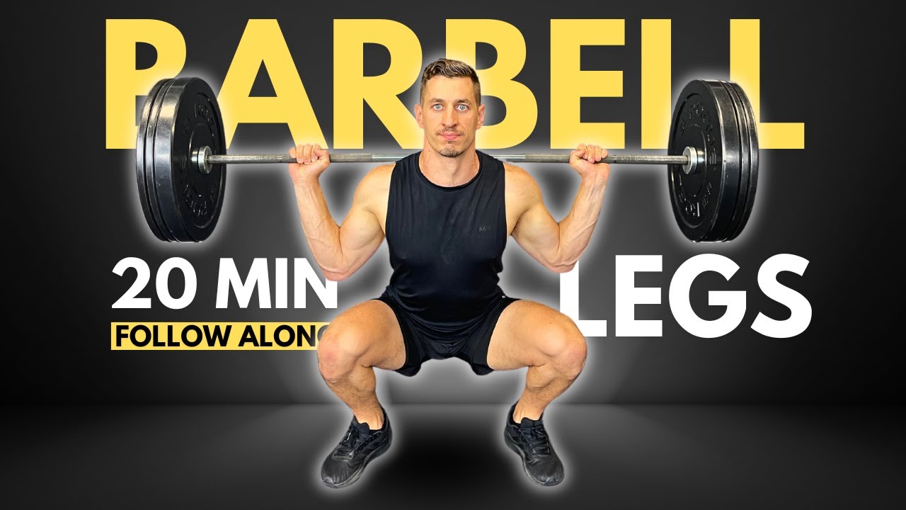 20 Min BARBELL LEG WORKOUT | Compound Lifts Only - YouTube