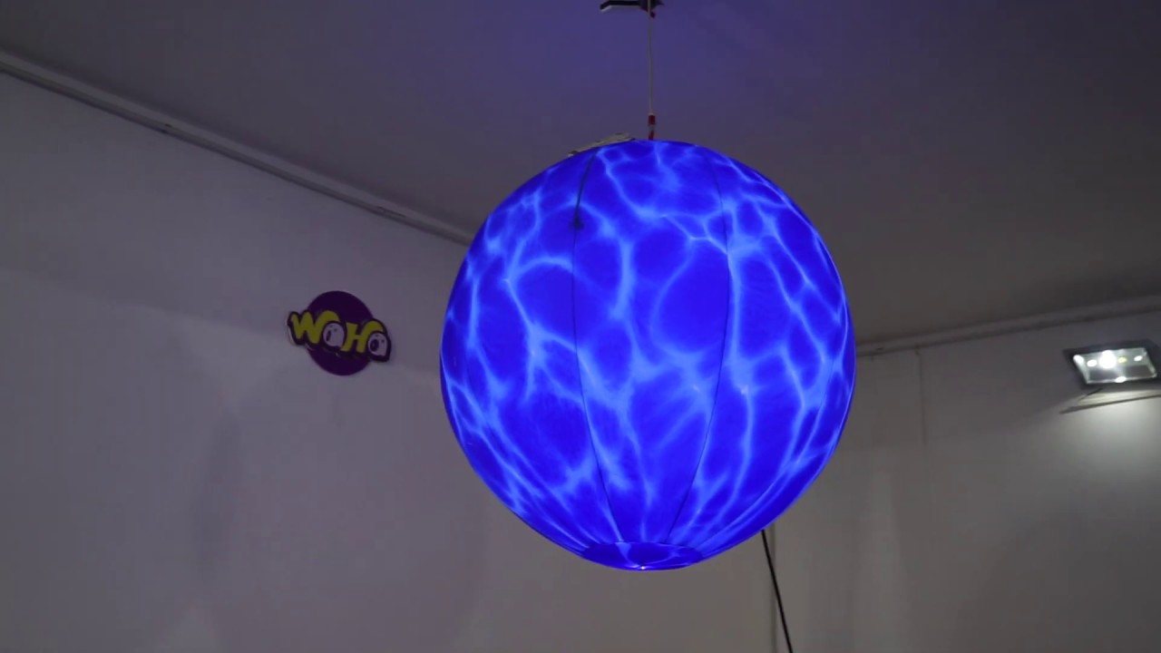 Blue Inflatable Balloon With LED For Stage Decoration - YouTube