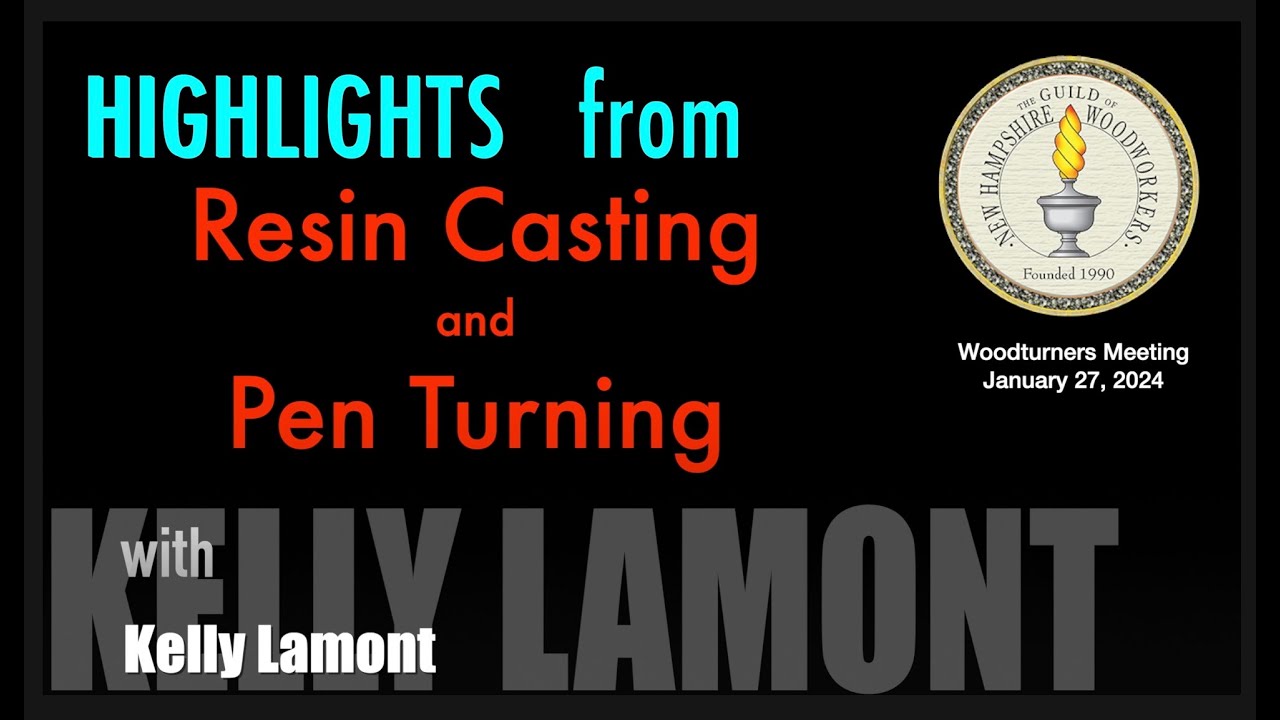 Highlights from Resin Casting and Pen Turning with Kelly Lamont - YouTube
