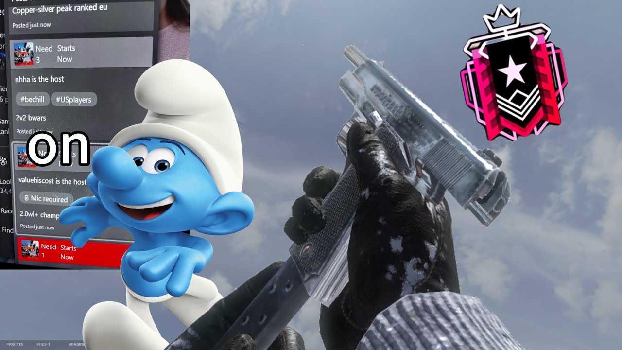 Trying to carry people on my smurf | RAINBOW DEAD SIEGE - YouTube