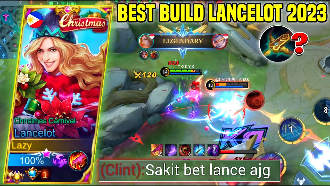 LANCELOT VS HERO CC?| BEST BUILD LANCELOT 2023 | TOP GLOBAL LANCELOT -MLBB - YouTube