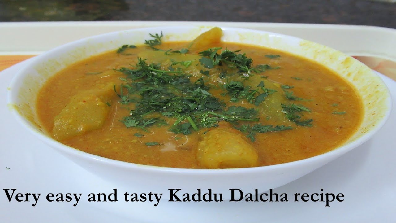 INDIAN RECIPE Kaddu Ka Dalcha or lauki dalcha - YouTube
