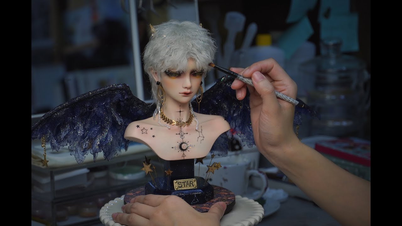 [Anna-Queen] The process of making my BJD bust "Star" / BJD半身像“星辰”的製作過程 ...