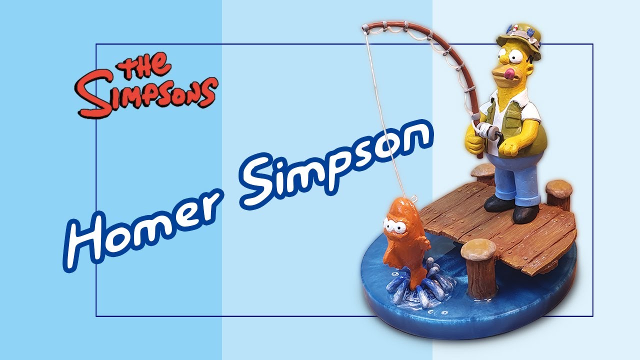 Making Homer Simpson with polymer clay/호머 심슨 만들기 - YouTube