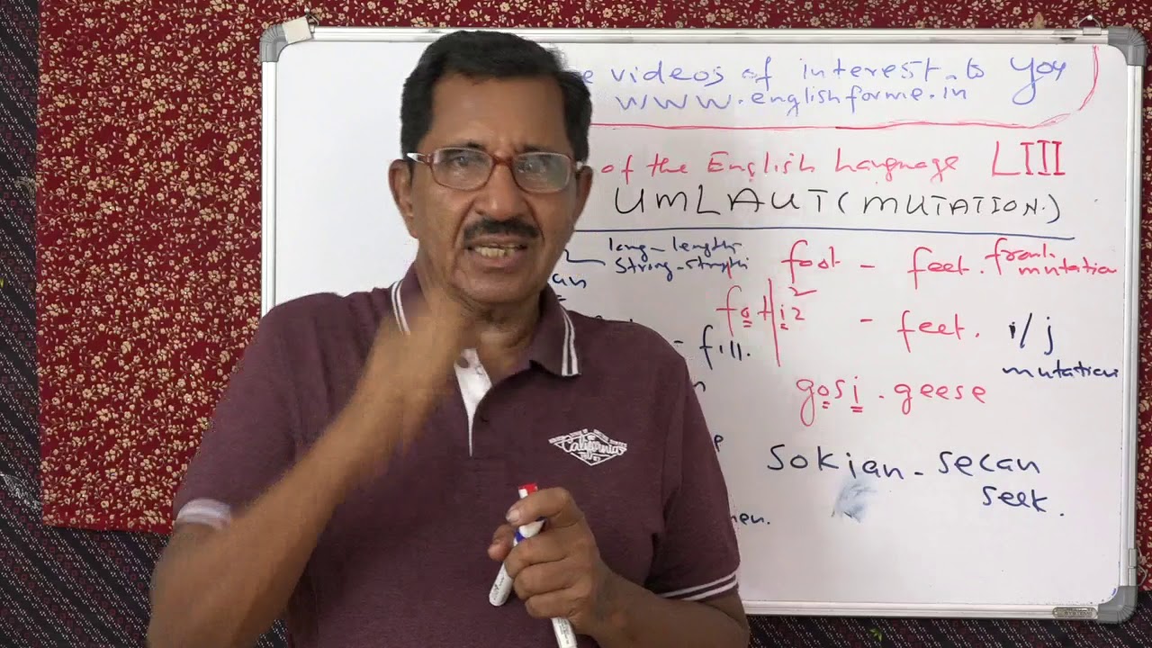 LECTURE 53 BY PROF. THOMAS MATHEW. THE HISTORY OF THE ENGLISH LANGUAGE ...