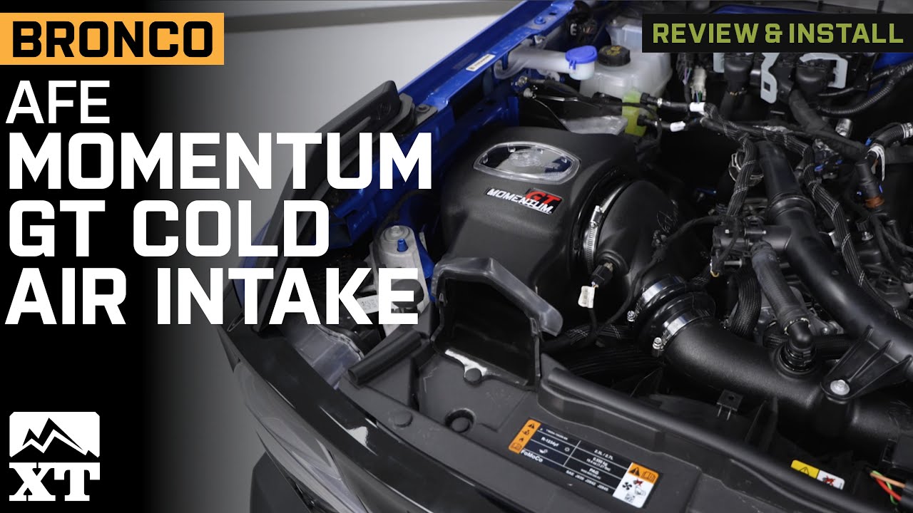 2021-2024 2.7L Bronco AFE Momentum GT Cold Air Intake Review & Install ...