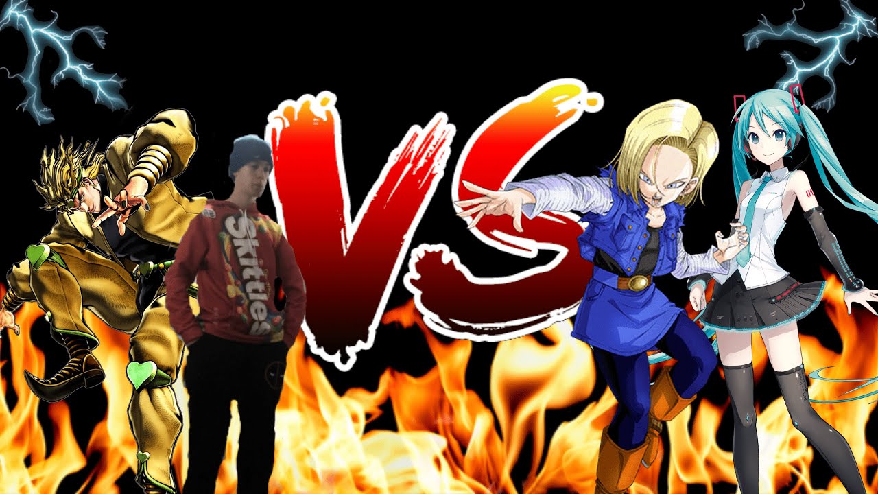 Dio Brando and Cheddar Goblin VS Andriod 18 and Hatsune Miku | Fly ...