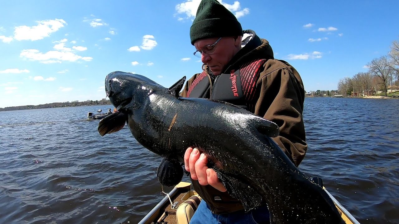 dad's biggest Catfish caught on 6lb test line. - YouTube
